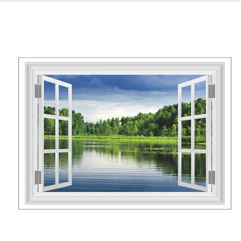 Nature Landscape 3D Window View Wall Stickers For ... – Grandado