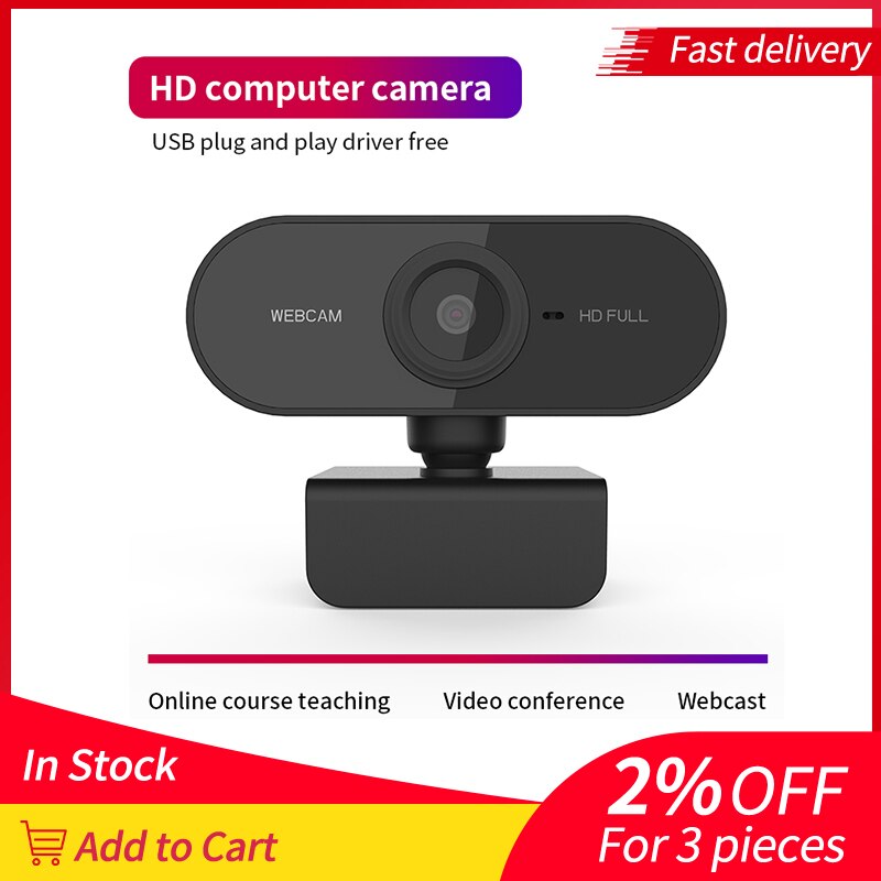Computer Camera HD 1080P Auto Focus Webcam High-en... – Grandado