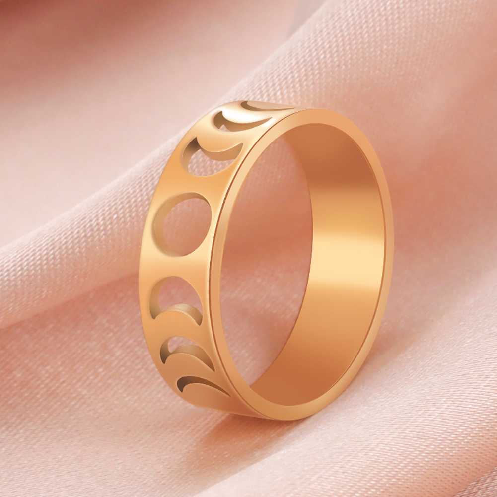 Dawapara Lunar Moon Phase Ring Crescent Moon Finge... – Grandado