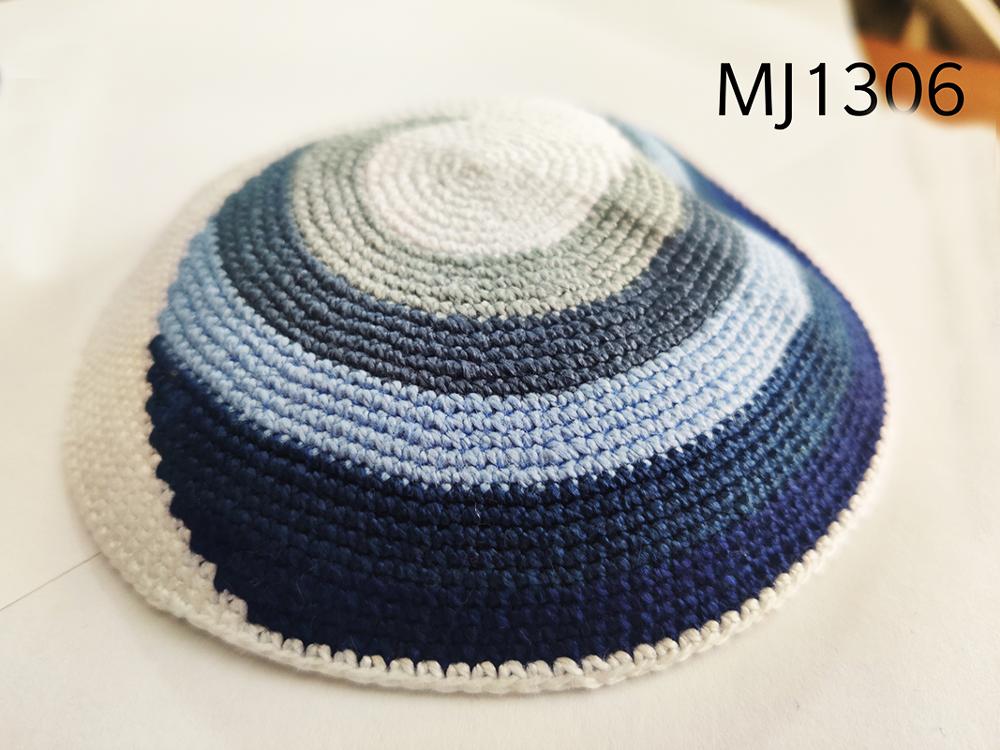 Handmade Kippah knitted hat Jewish articles – Grandado