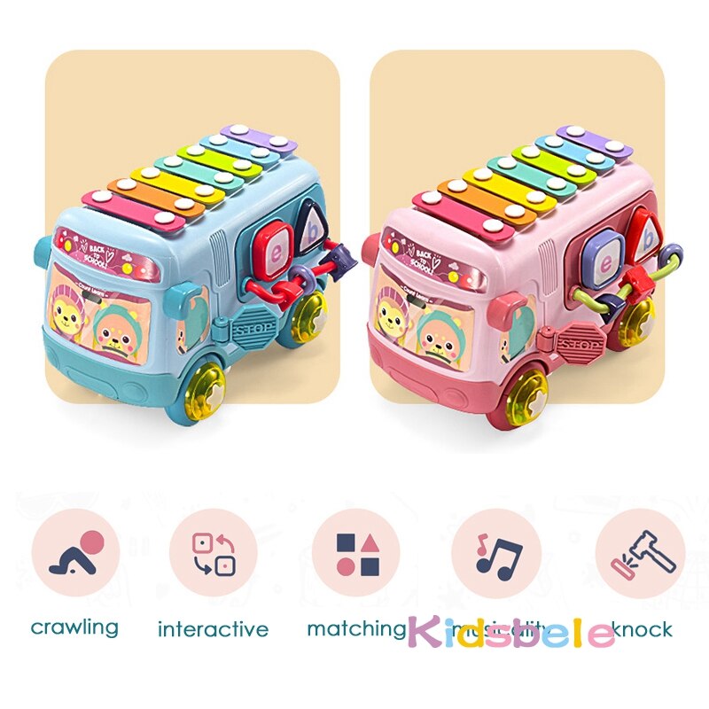 Educational Knock Piano Bus Music Children's Toy B... – Grandado