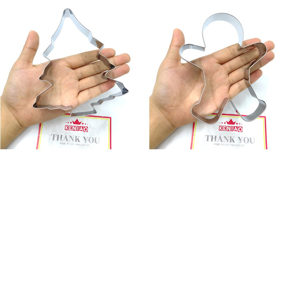 KENIAO Christmas Tree and Gingerbread Man Cookie C... – Grandado