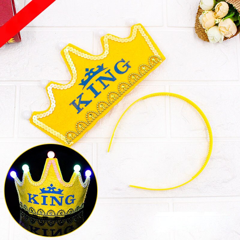 Lighting Crown Happy Birthday Hats For Kids Birthd... – Grandado
