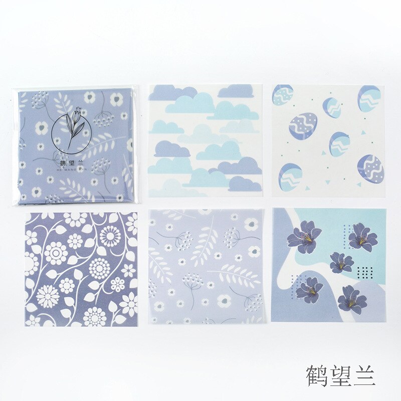 30 Sheets Retro Floral Sulfuric Acid Paper Decorat... – Grandado