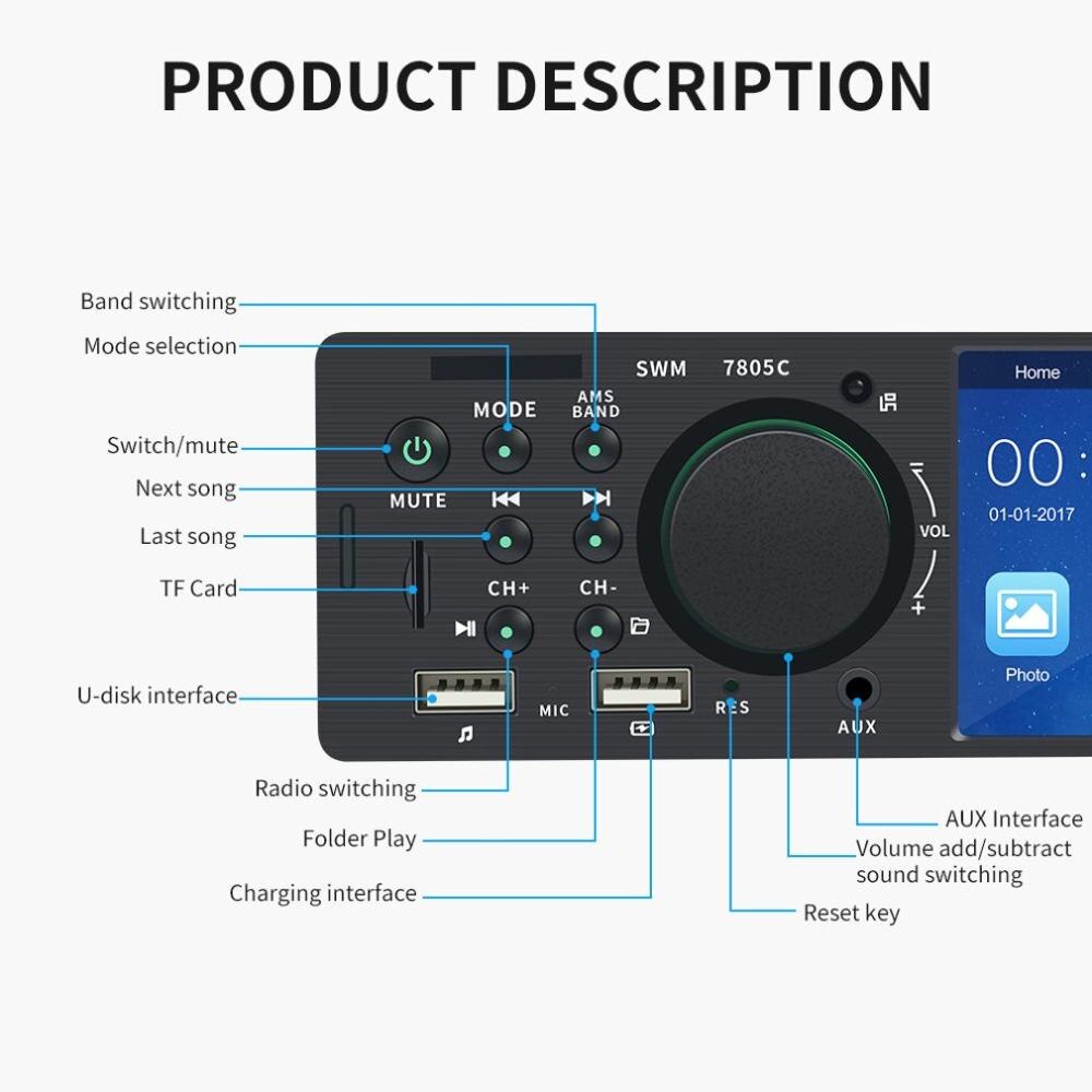 4" Car Radio Stereo Car Radio Car Radio For Car US... – Vicedeal