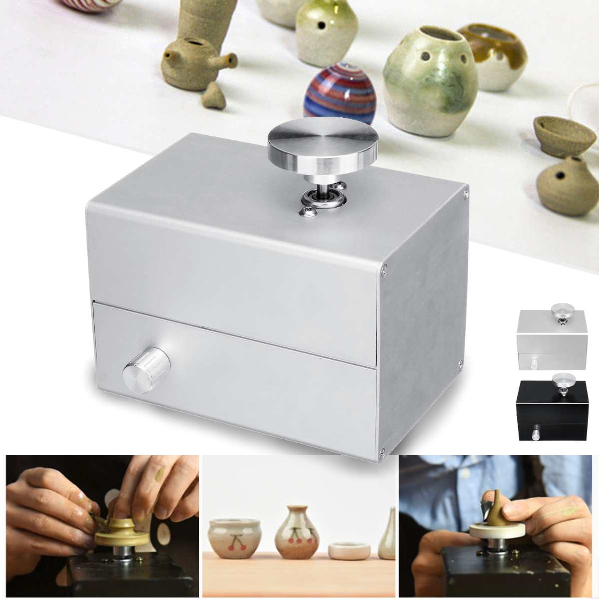 12V Aluminum Alloy Fingertip Mini Pottery Wheel Ce... – Grandado