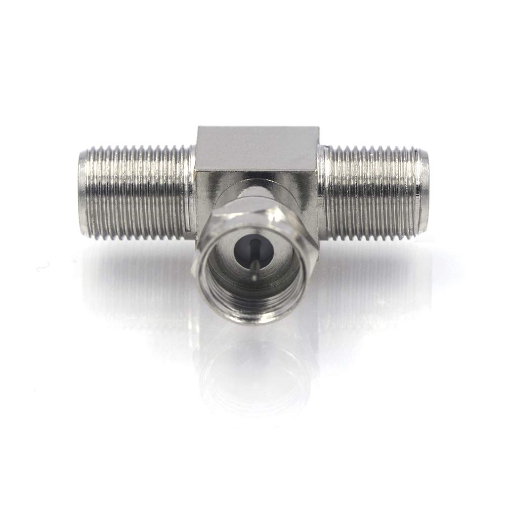 LBSC 5-Pack F-Type RG6 Male to 2 Female 3-Way Coax... – Grandado