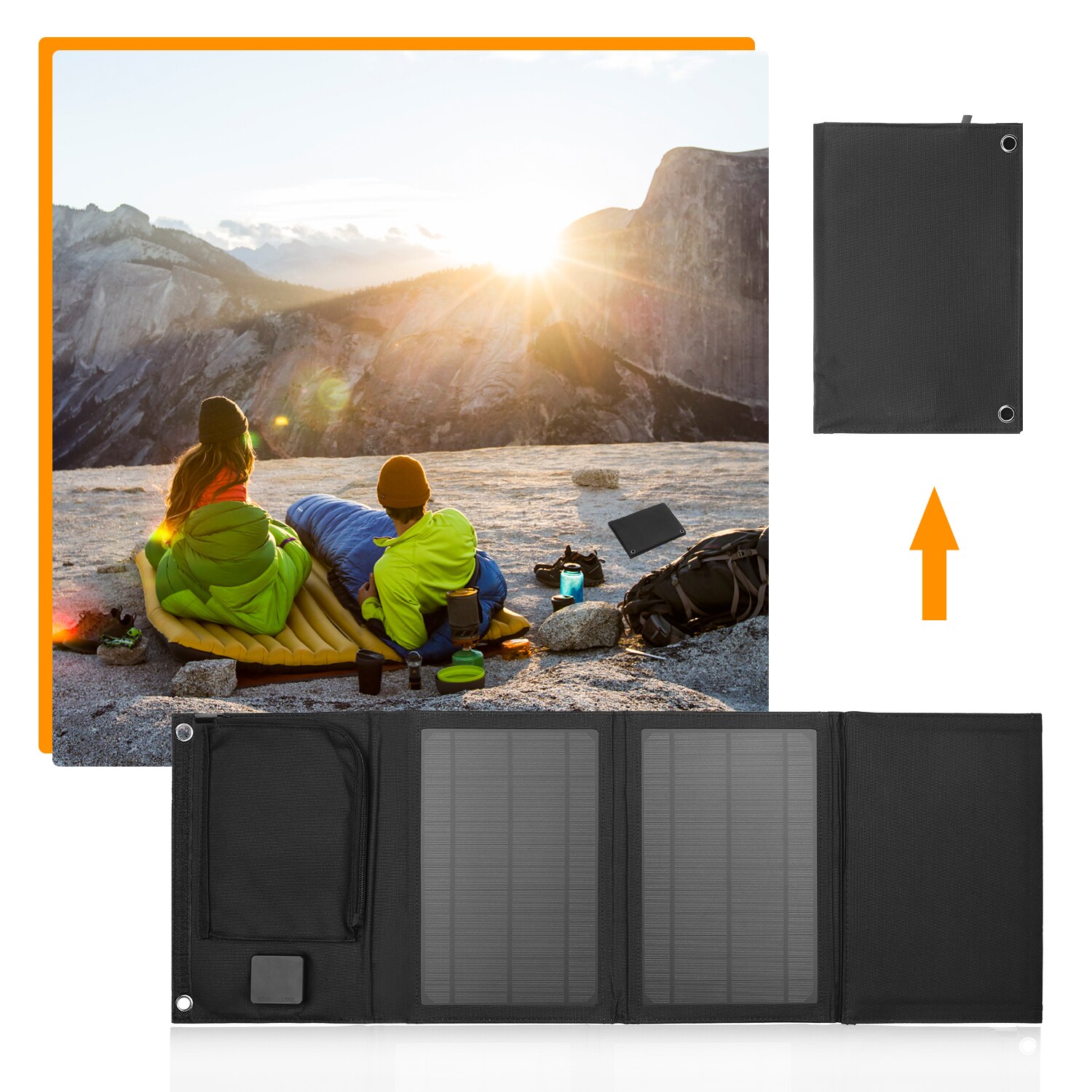 30W Foldable Solar Panel Charger with Dual 5V USB ... – Grandado