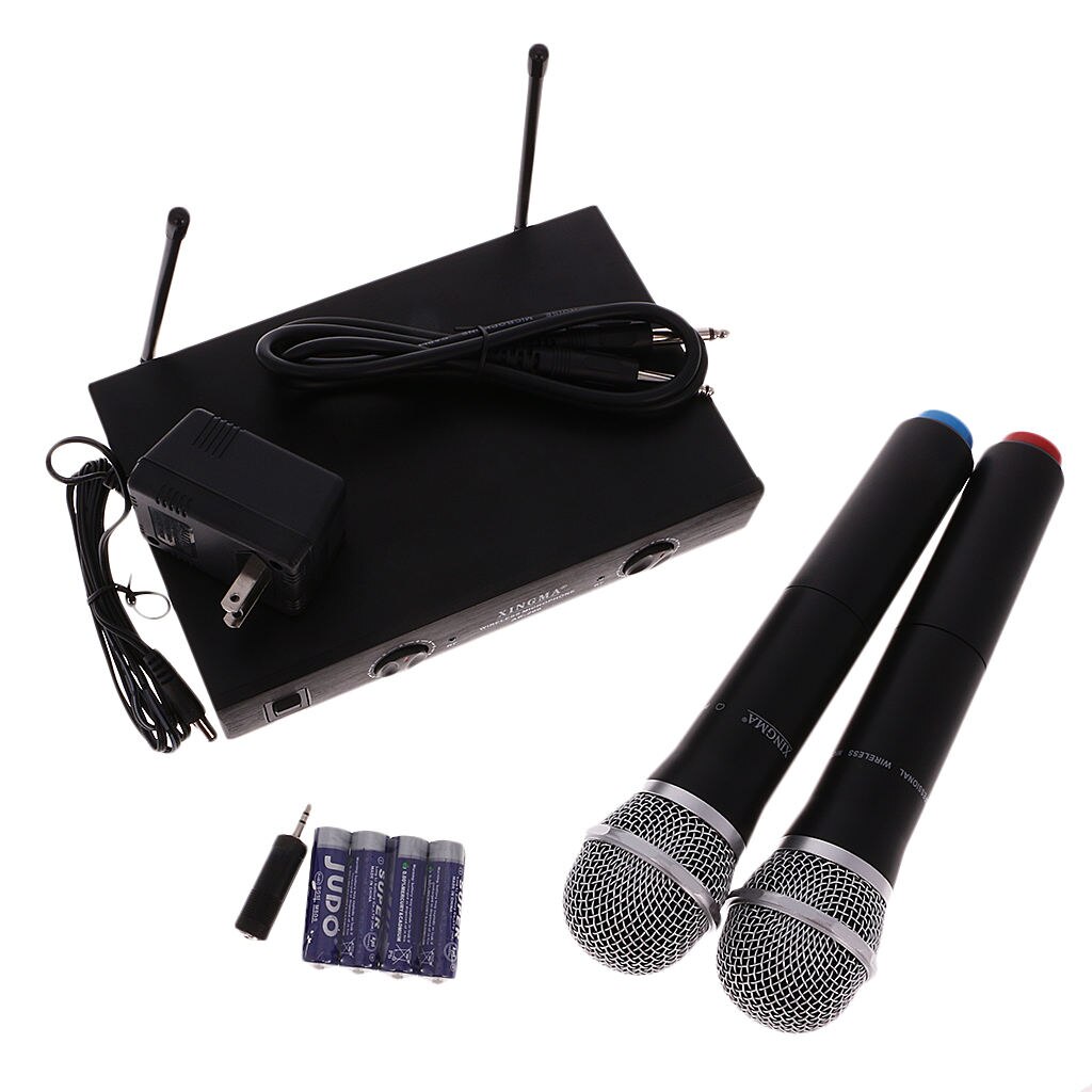 Dual Wireless Handheld Microphones Cordless Microp... – Grandado