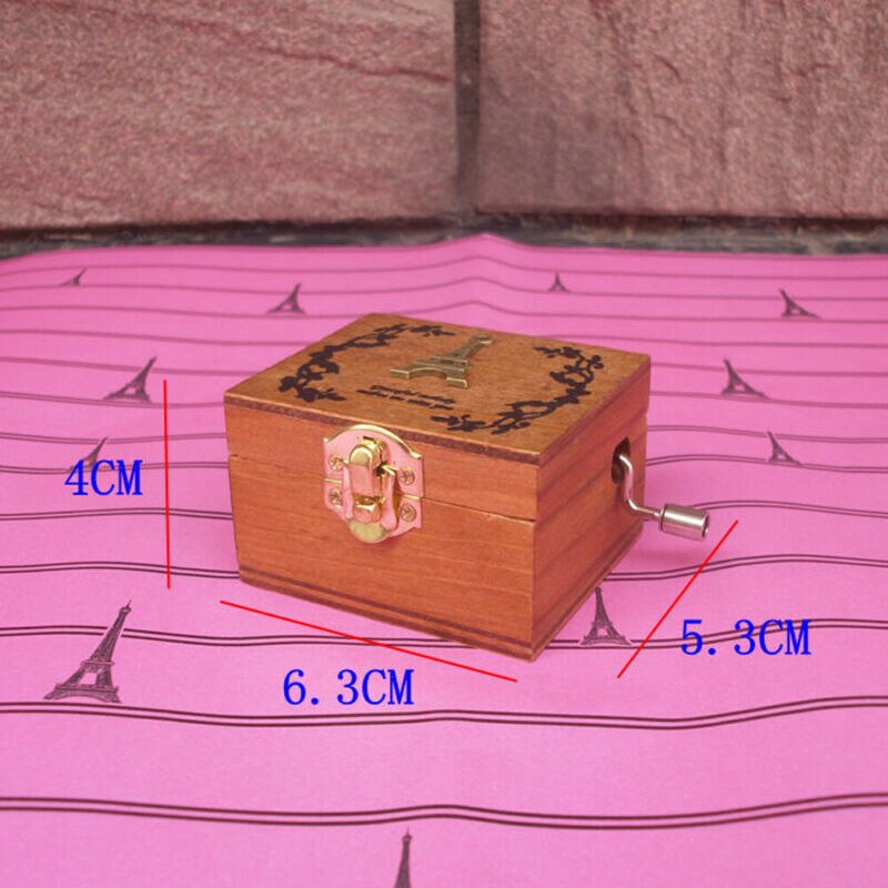 Novelty Retro Wooden Music Box Antique Hand Crank ... – Grandado