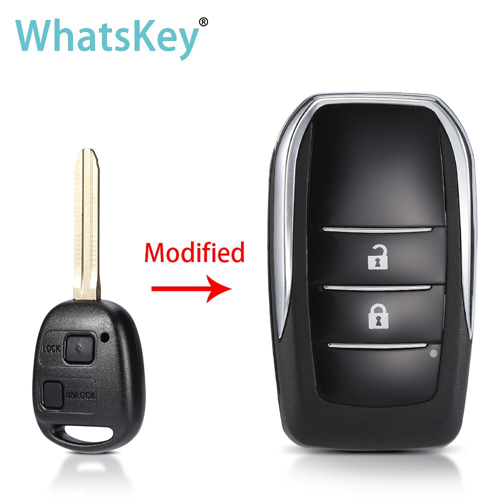 WhatsKey 2/3 Button TOY43 Blade Modified Flip Key ... – Grandado