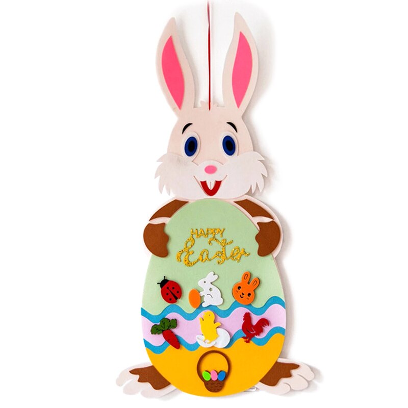 Easter Bunny Diy Home Decor Felt Pendant Wall Hang... – Grandado