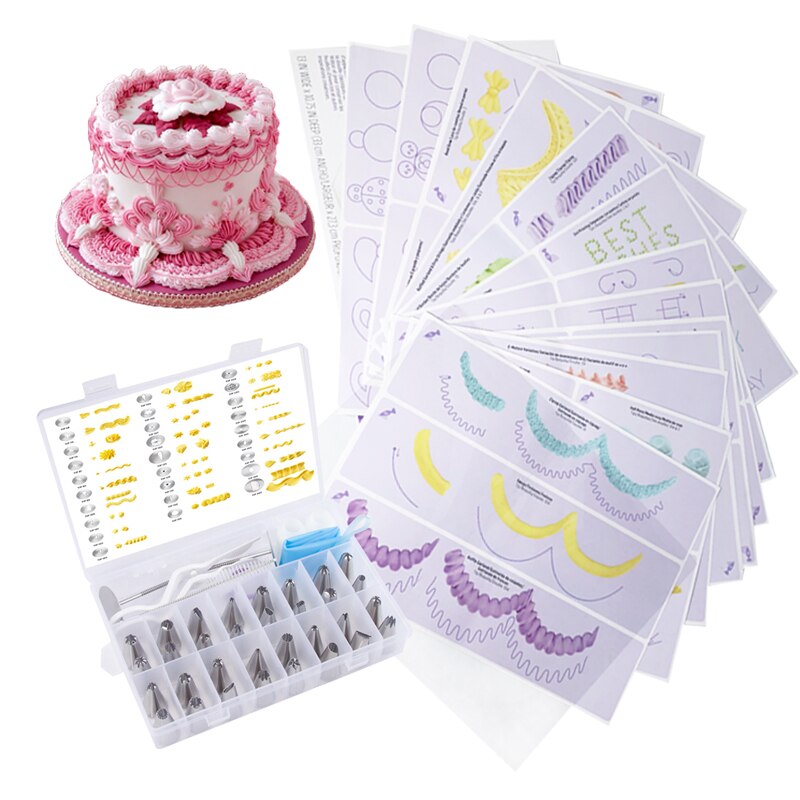 Cake Practice Template Board Icing Piping Drawing ... – Grandado