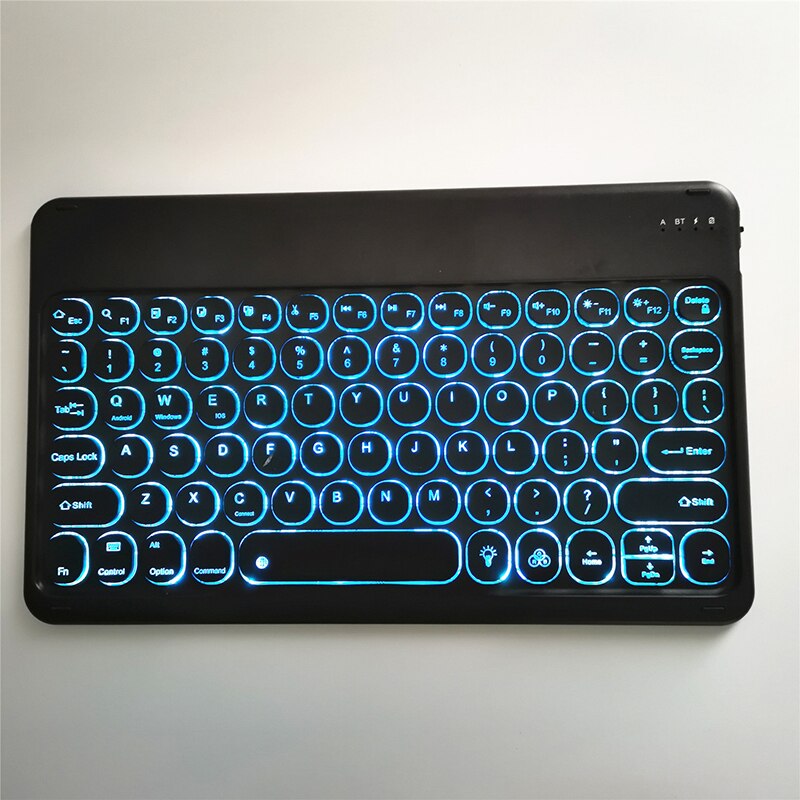 7 Color LED Backlit Keyboard Bluetooth-compatible ... – Vicedeal