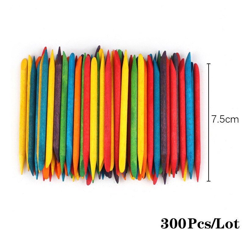 300Pcs Kleurrijke Houten Sticks Cuticle Pusher Dod... – Vicedeal