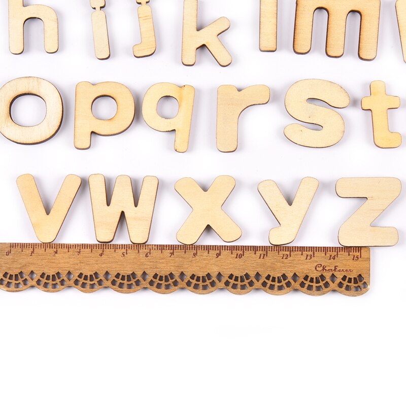 26Pcs Lowercase Alphabet Letter Wood Slices For Cr... – Grandado