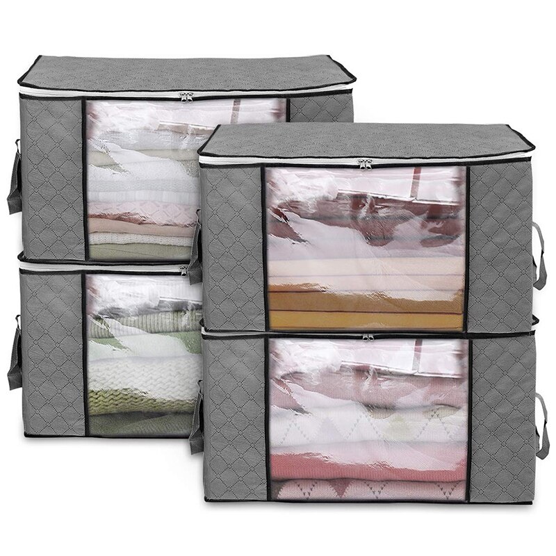 4Pack Storage Bags Clothes Organizer Containers wi... – Grandado