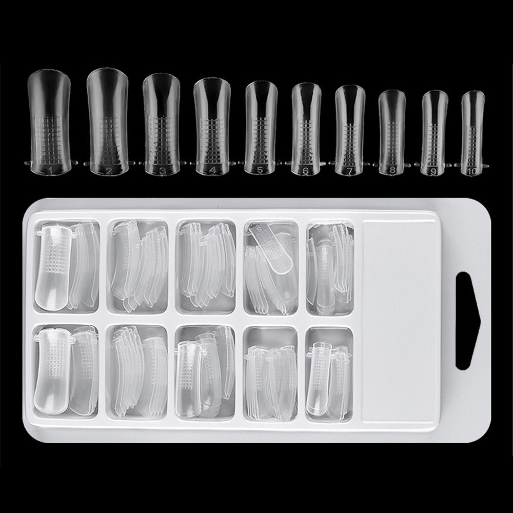 100Pcs/Set Reusable Quick Building Mold Nail Tips ... – Vicedeal