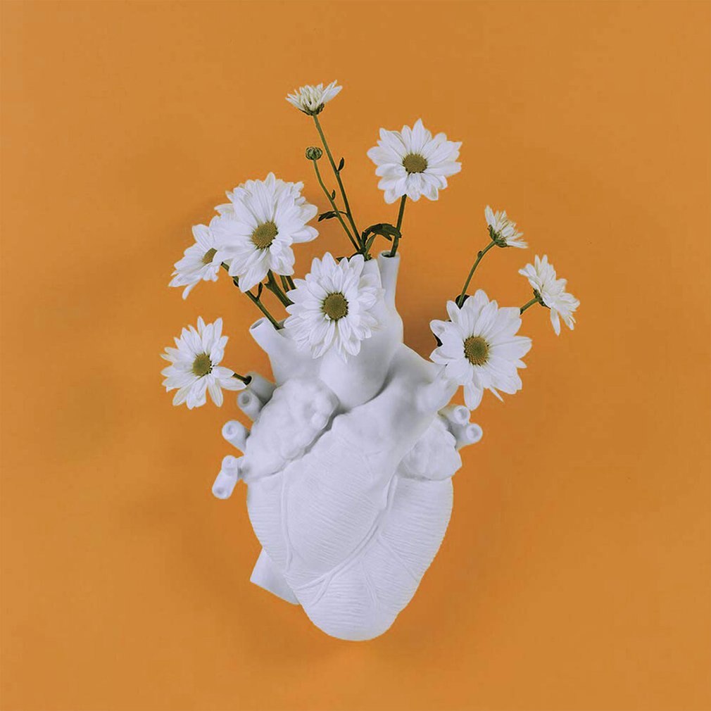 Vase Anatomical Heart Shape Flower Vase Nordic bod... – Grandado