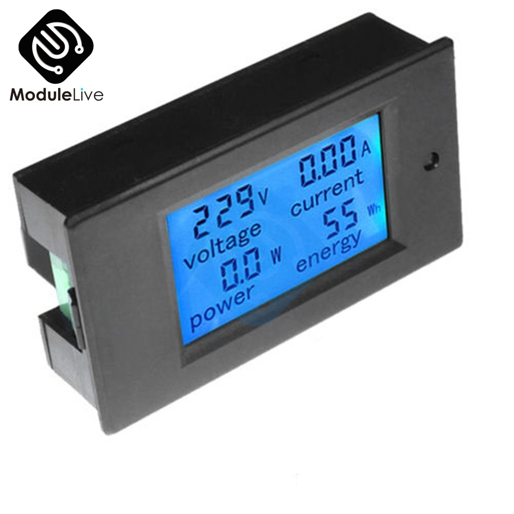 DC 50A Digital LCD Power Panel Meter Monitor Power... – Grandado