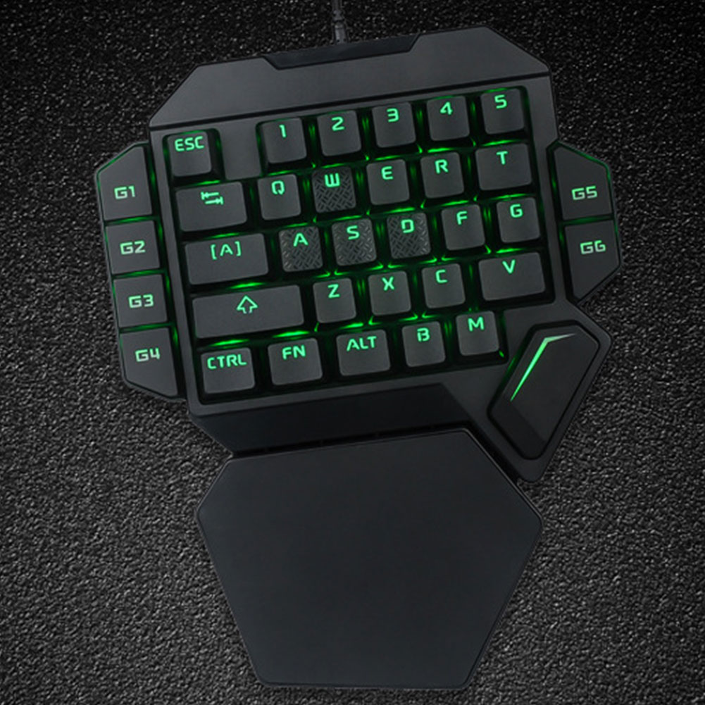 K50 Wired 35 Keys Ergonomic Mini RGB Backlight Gam... – Vicedeal