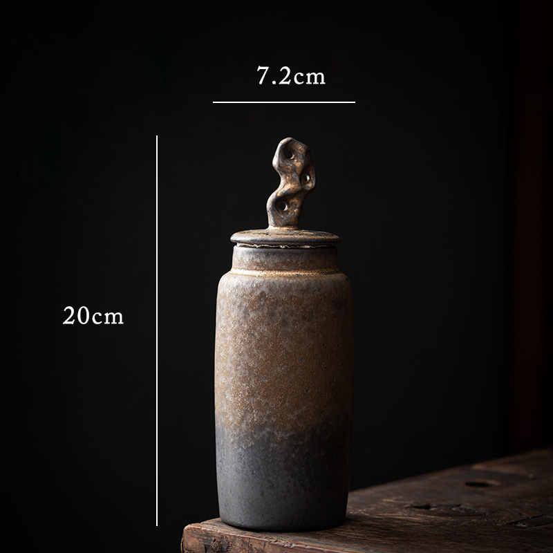 Vintage Stoneware Tea Caddy Ceramic Tea Cans Canis... – Grandado