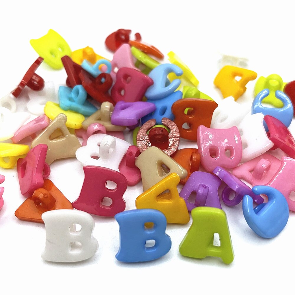 Botones de costura con forma de letras variadas AB... – Grandado