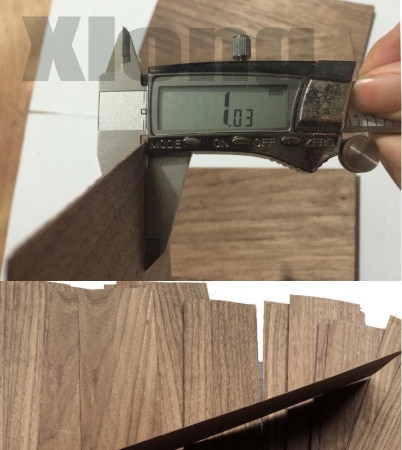 6Pieces/Lot 48x10cm Thickness:1mm Black Walnut Log... – Grandado