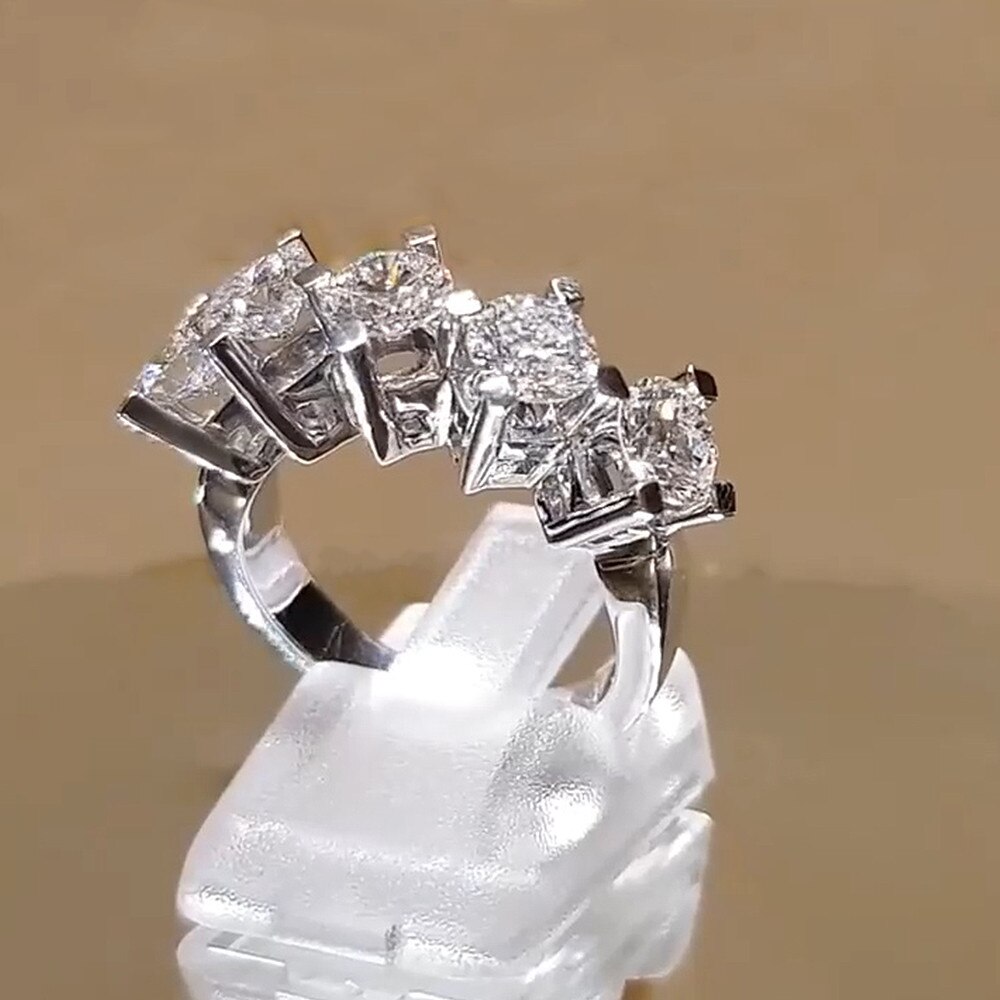 Huitan Eenvoudige Stijlvolle Vrouwen Ringen Met 5 ... – Grandado