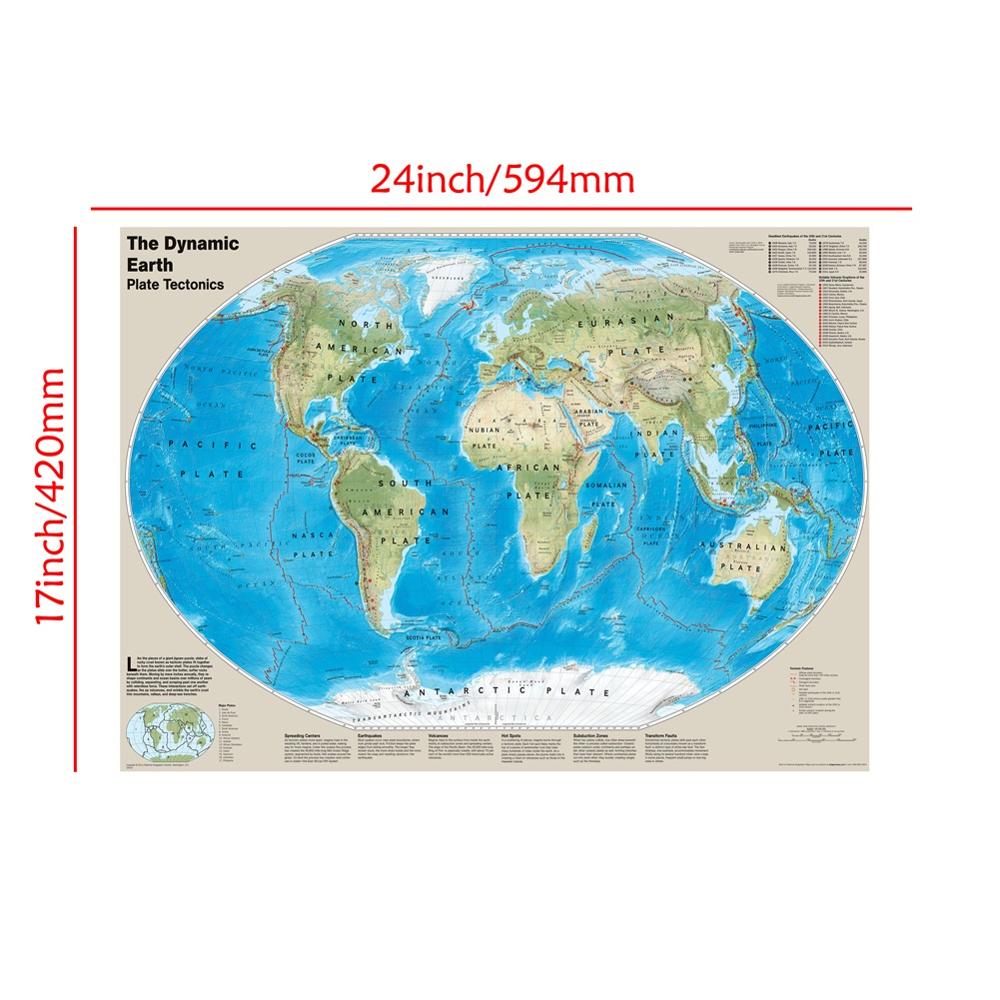 A2 Size The Dynamic Earth Plate Tectonics Unframed... – Grandado