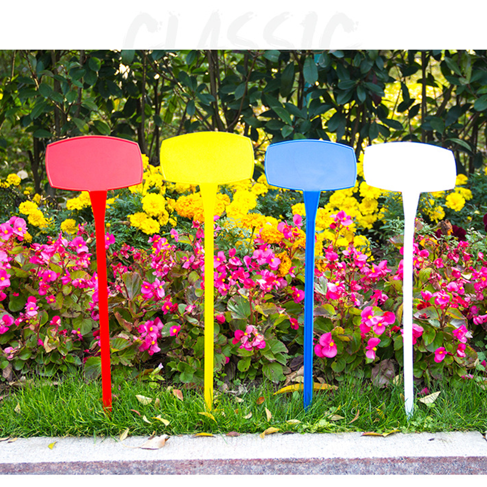5Pcs Plastic T-Type Upturned Plant Labels Tags Mar... – Grandado