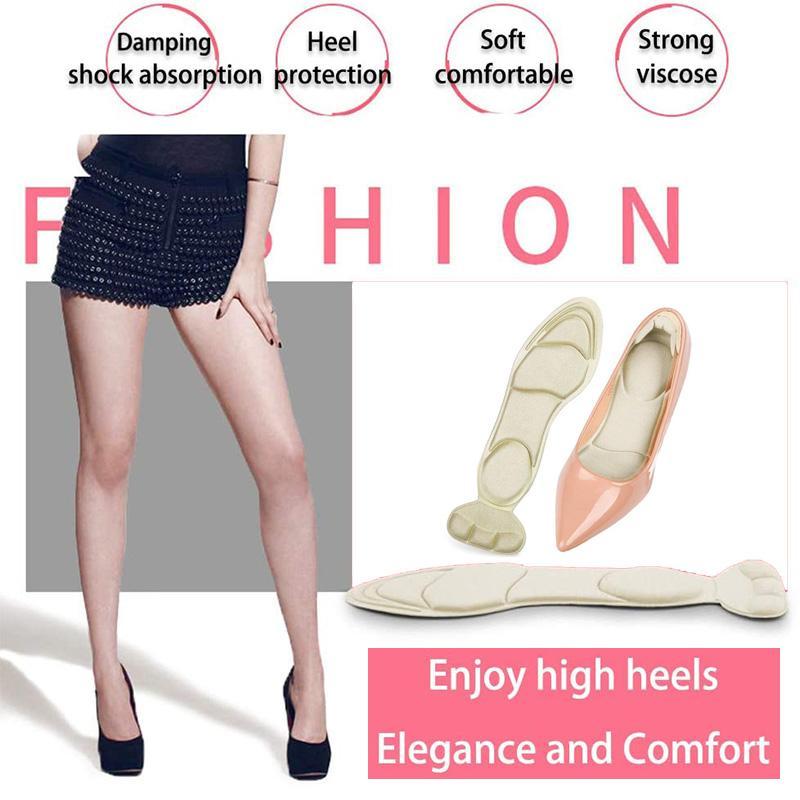 1 Pair 2 In 1 Foot Arch Massage Anti-Pain Heel Pos... – Grandado