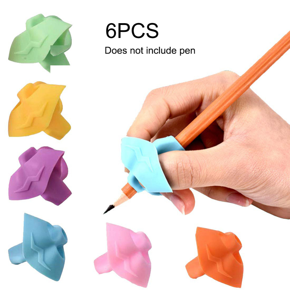 6 pcs Silicone Pen Holder Pencil Grips Handwriting... – Vicedeal