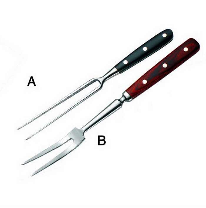 teppanyaki meat roasting fork stainless steel stea... – Vicedeal