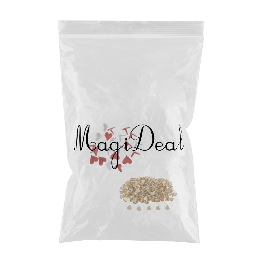 00 Stck 9/11mm Verschiedene Mini Papier Befestigungen Herz Liebe bilden ...