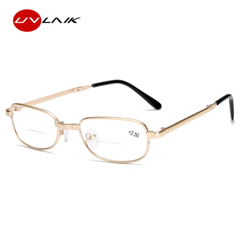 UVLAIK Folding Bifocal Reading Glasses Men Women P... – Grandado
