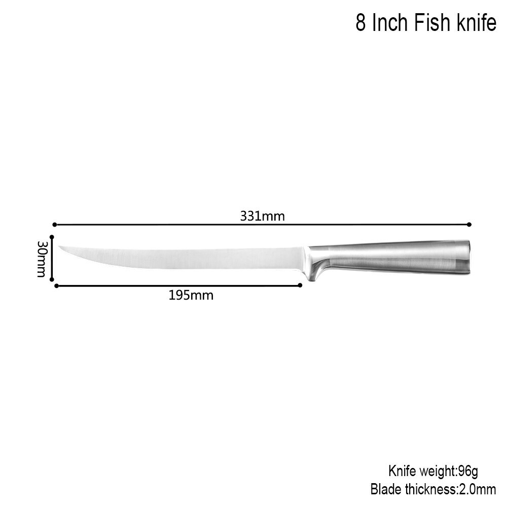Qing 6" 7" 8" inch Fish Fillet Knife Stainless Ste... – Vicedeal