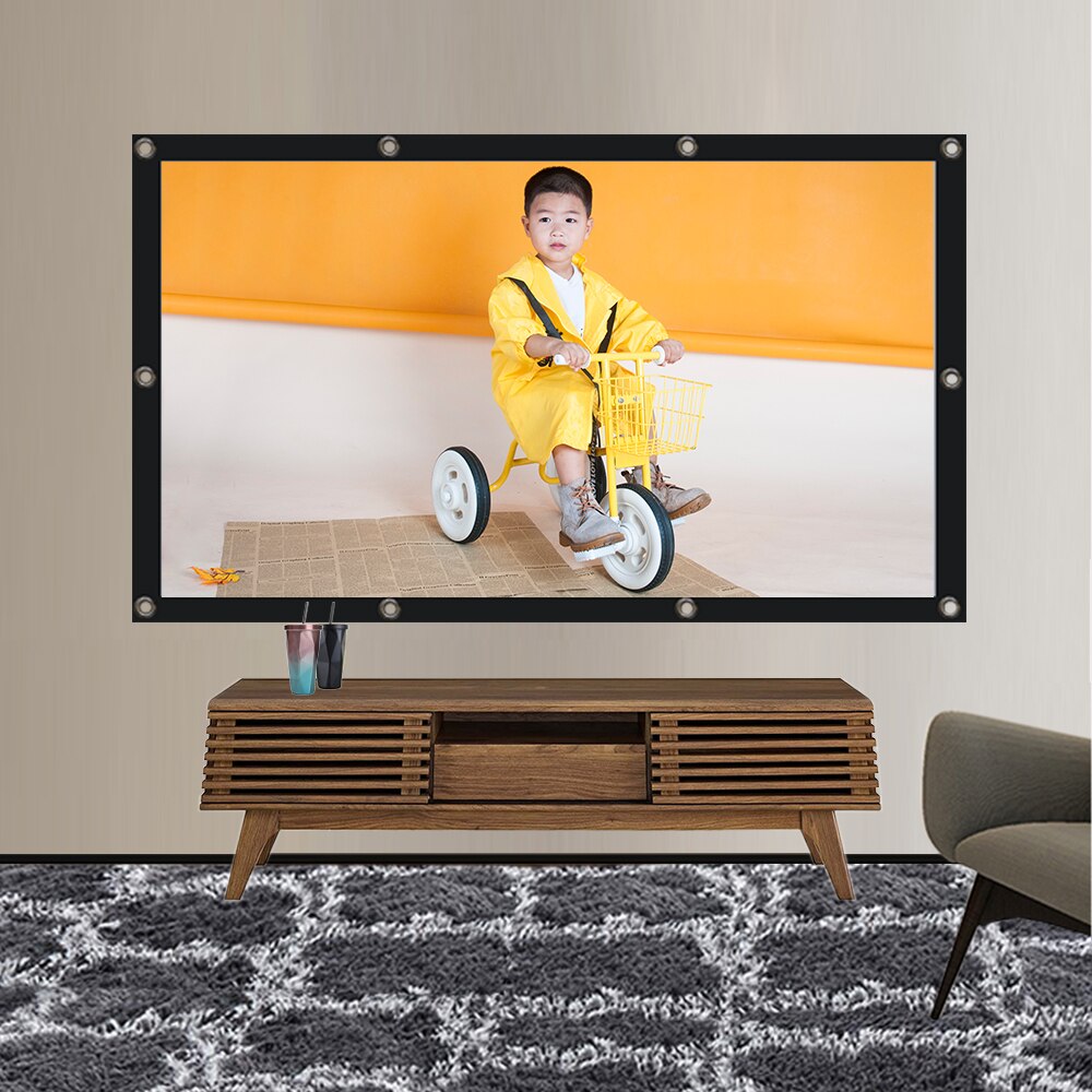 Projector Screen 60 72 84 100 inch 16:9 HD Foldabl... – Grandado