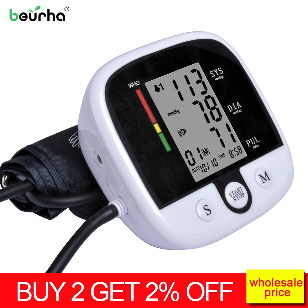 Beurha 32cm Automatic Digital Upper Arm Blood Pres... – Vicedeal