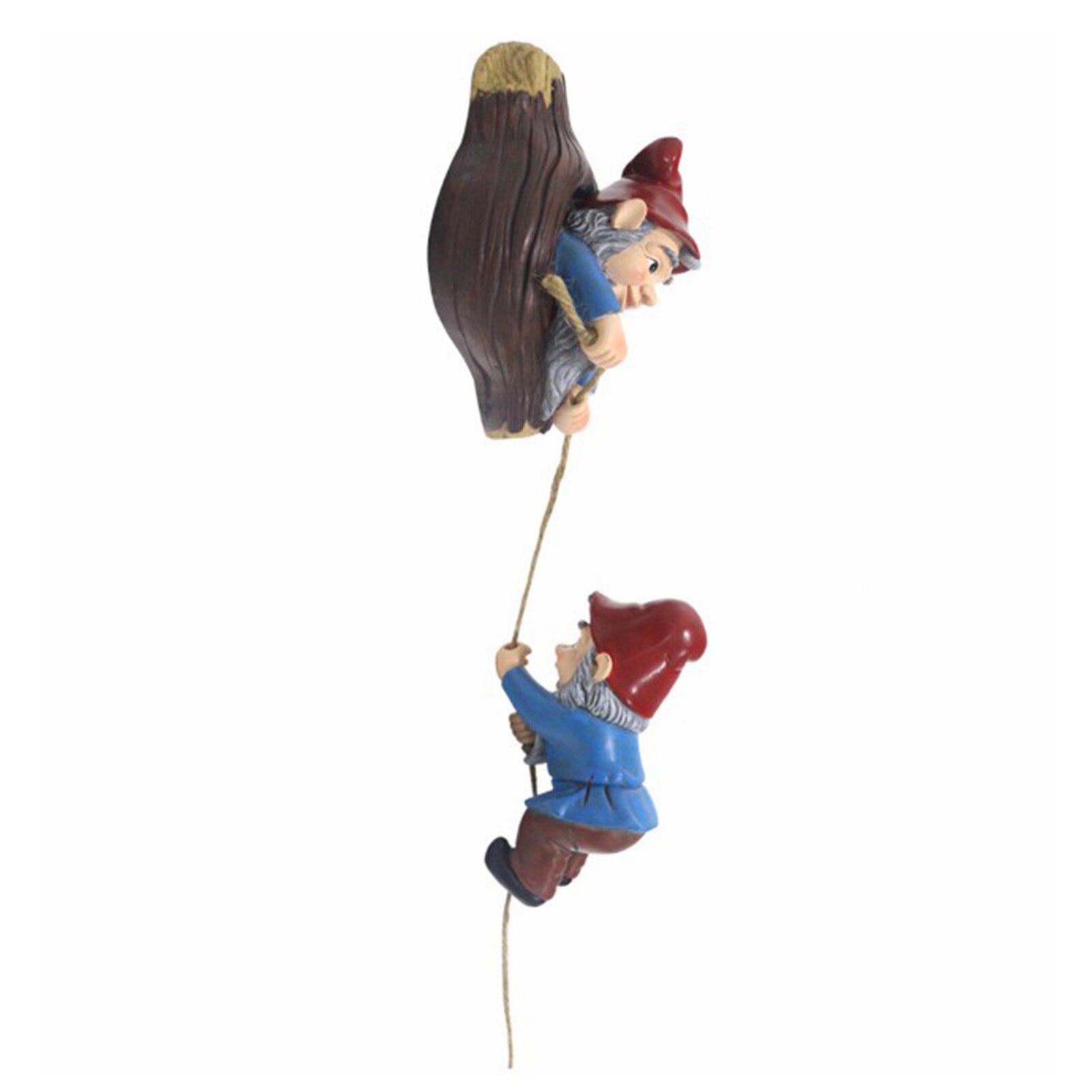 Unique Garden Sculpture Cartoon Dwarf Climbing Tre... – Grandado