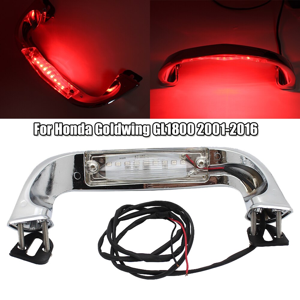 Motorcycle Chrome Trunk Handle LED Light For Honda... – Grandado