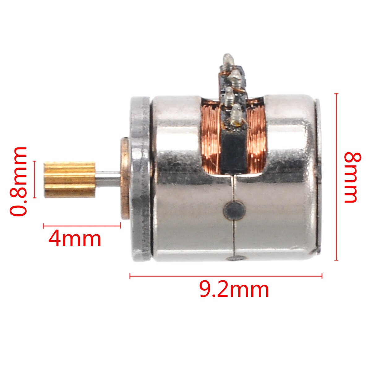 Stepper Motor 2-phase 4-wire Miniature 8mm Micro S... – Grandado
