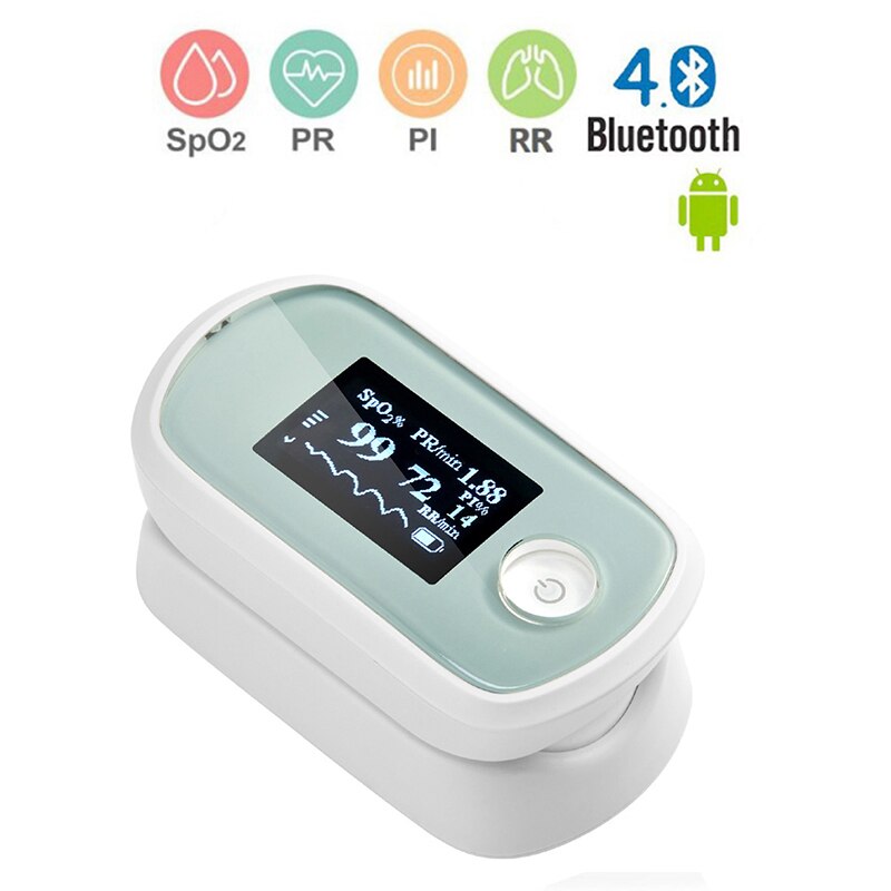 Fingertip Pulse Oximeter Android iOS Bluetooth Fin... – Grandado