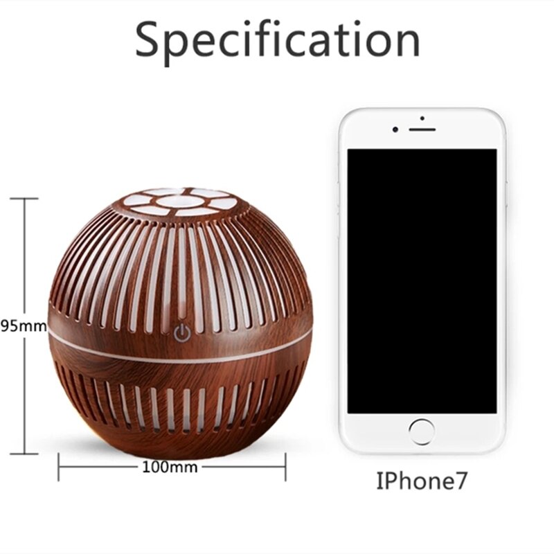 Mini Wood Aromatherapy Diffuser Ultrasonic Nano Sp... – Grandado