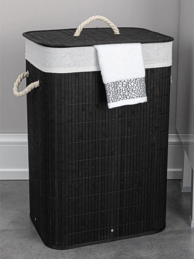 Handmade Bamboo Storage Basket Foldable Large Clot... – Vicedeal