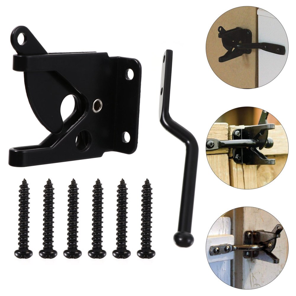 1 Set Gravity Lever Fence Lock Iron Bolt Lock Wood... – Grandado