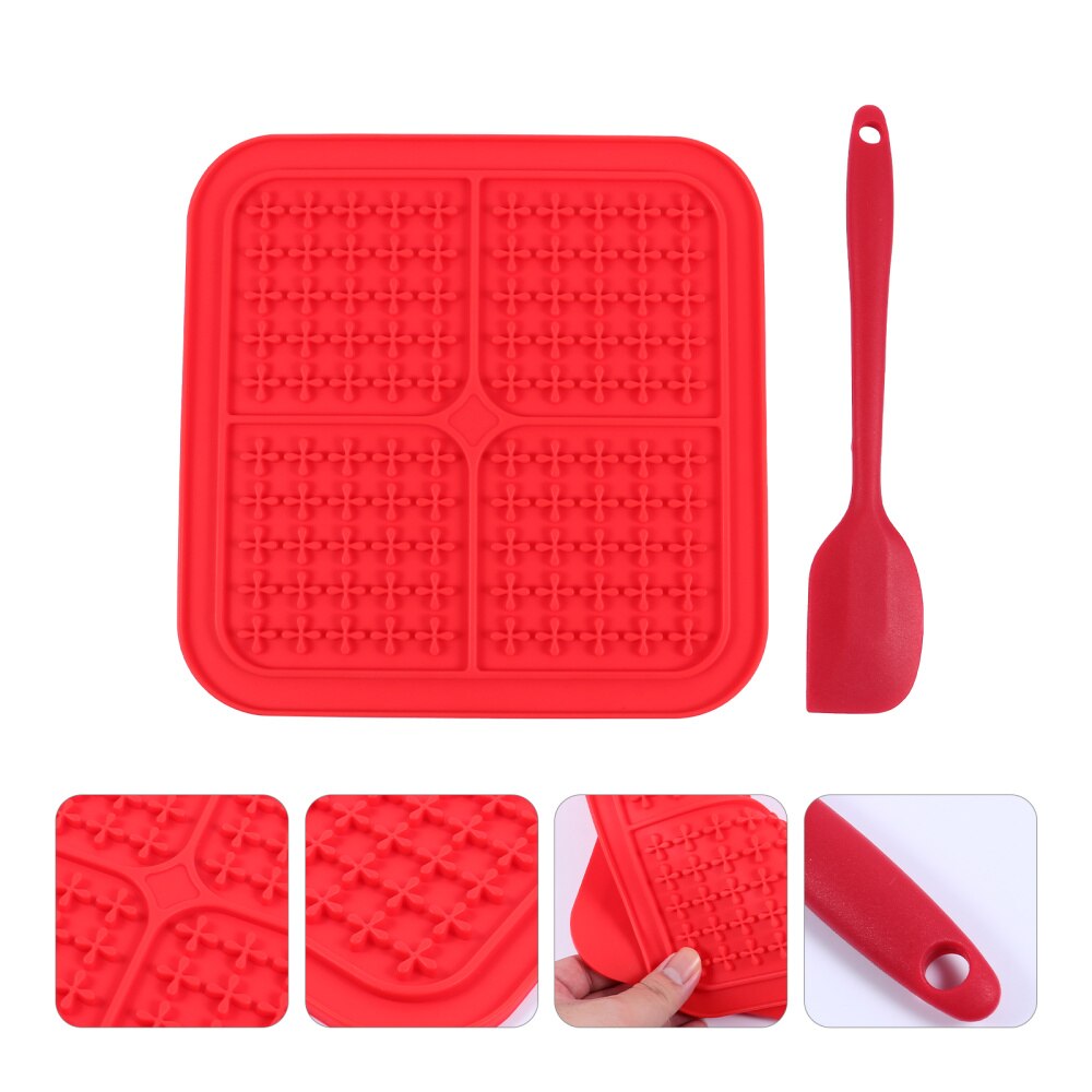 1 Set Pet Food Pad Puppy lick Pad Practical Slow E... – Grandado