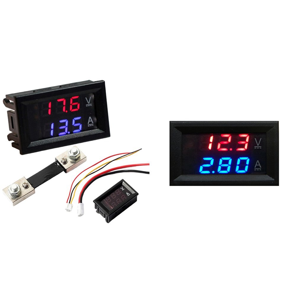 Led Digital Voltmeter Ammeter Us d/c 100V 10/50 / ... – Vicedeal