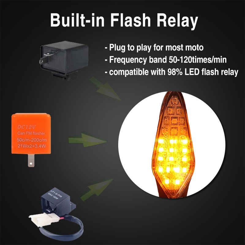 Motorcycle Turn Signals Light E4 Mark Built Relay ... – Grandado