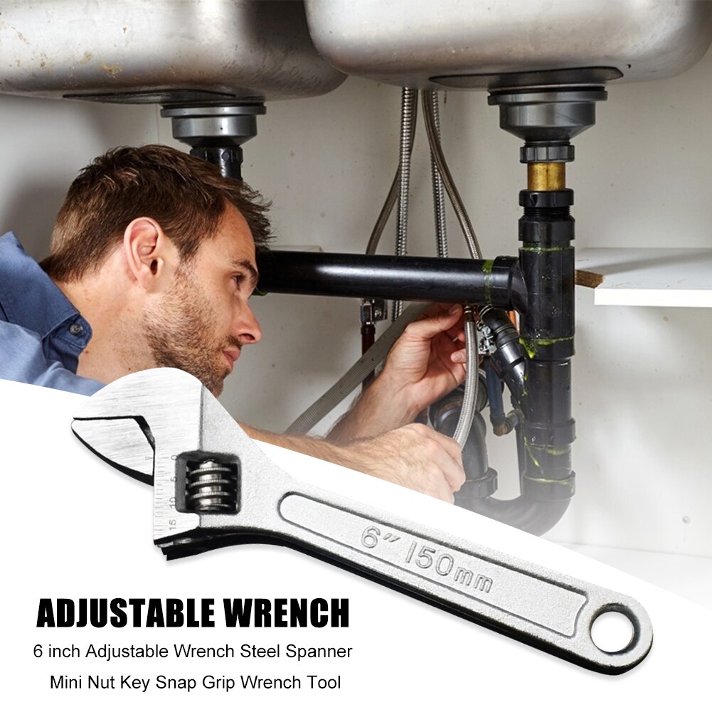 6 inch Adjustable Wrench Steel Universal Spanner M... – Vicedeal